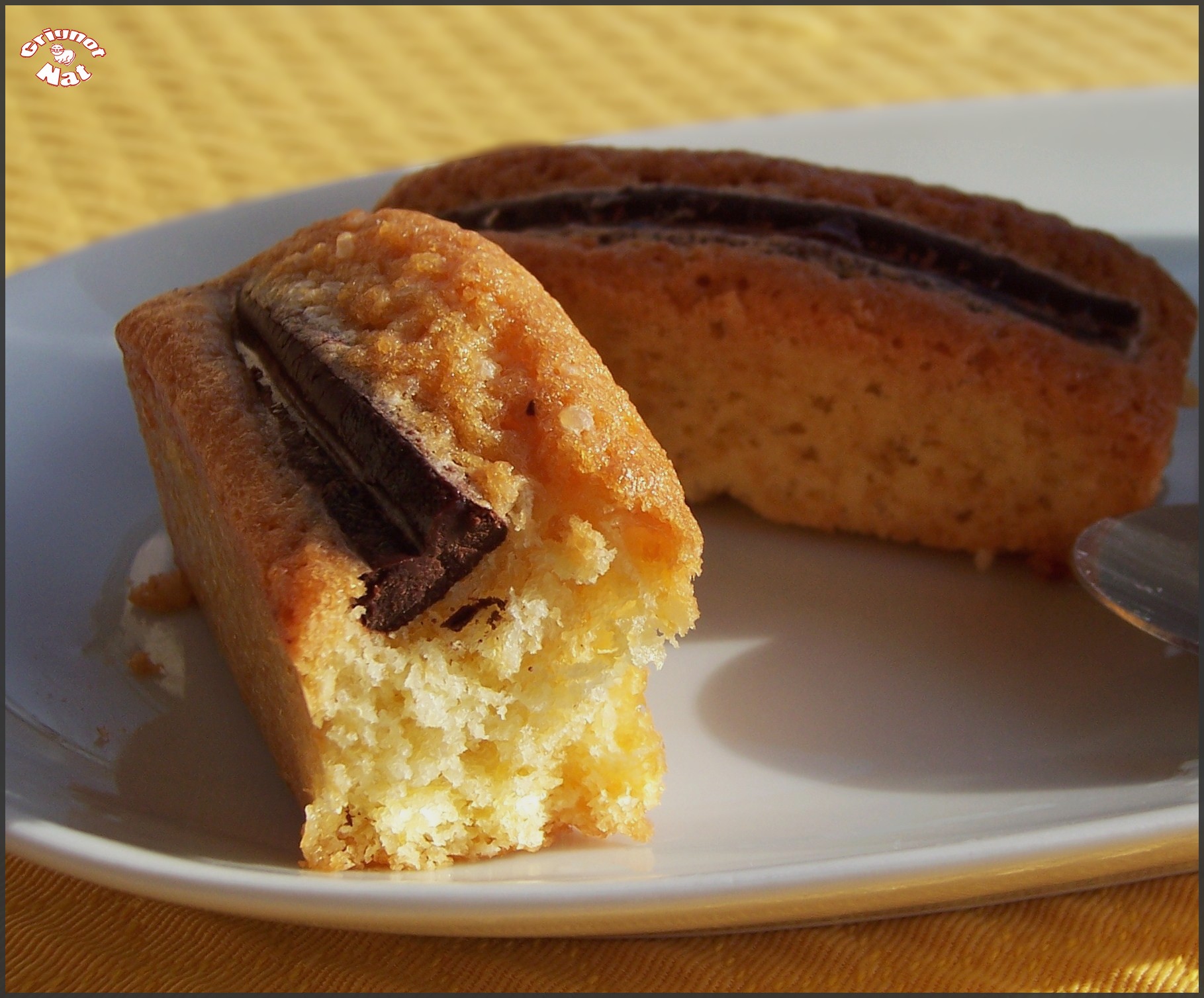 Mini cakes noix de coco et chocolat - Grignot-Nat