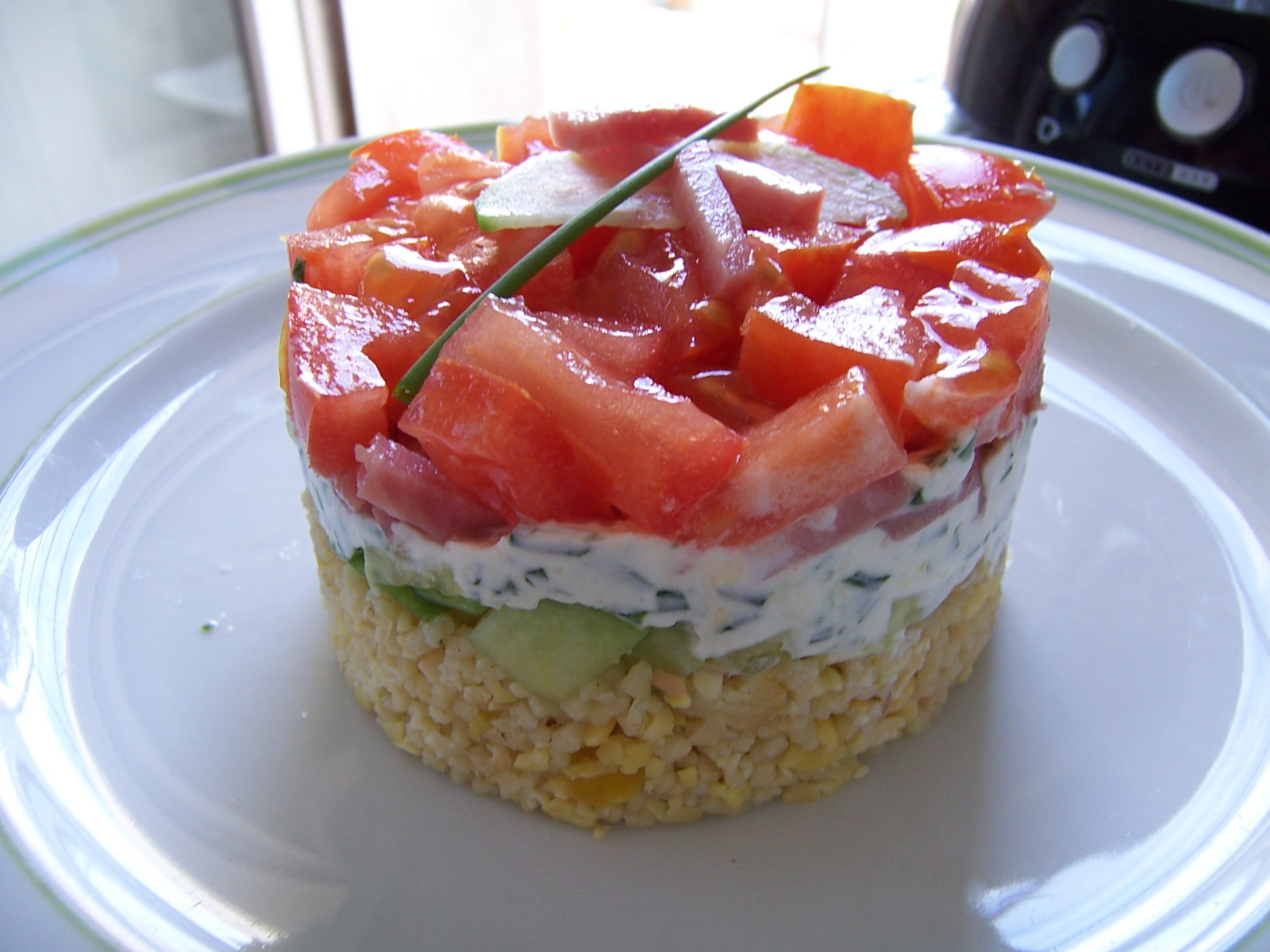 Taboulé à la semoule complète (recette IG Bas) - Grignot-Nat