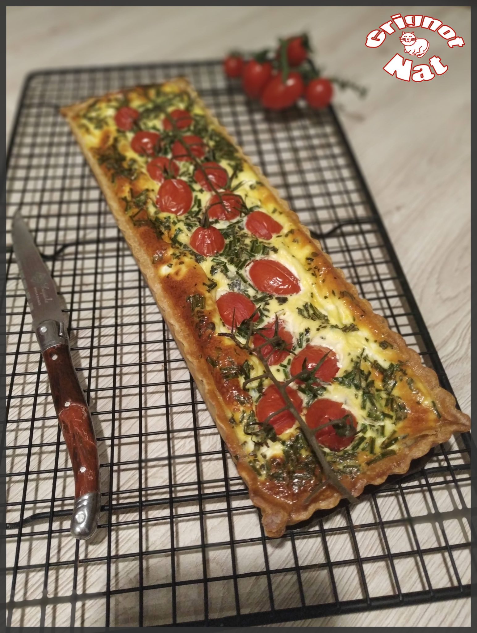 Quiche Tomates Cerises Et Chèvre Frais Grignot Nat