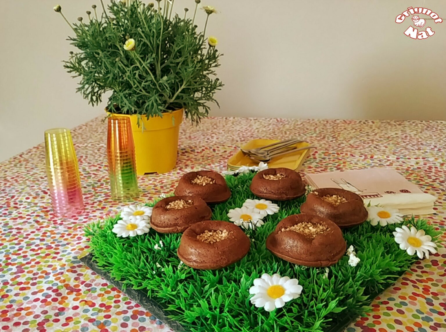 Mini moelleux chocolat et caramel beurre salé - Grignot-Nat