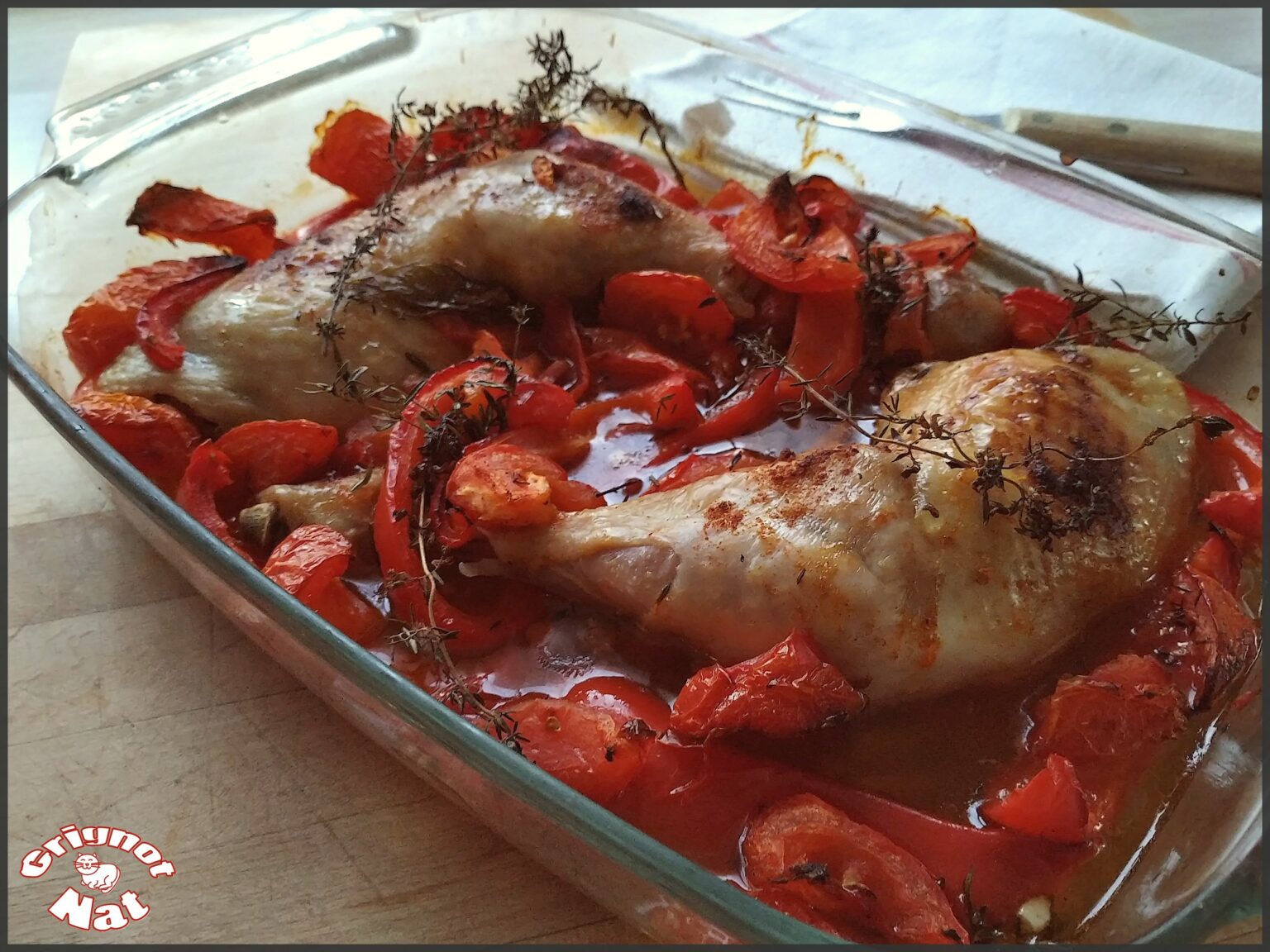 Cuisses de poulet au four - Grignot-Nat - Le Salé