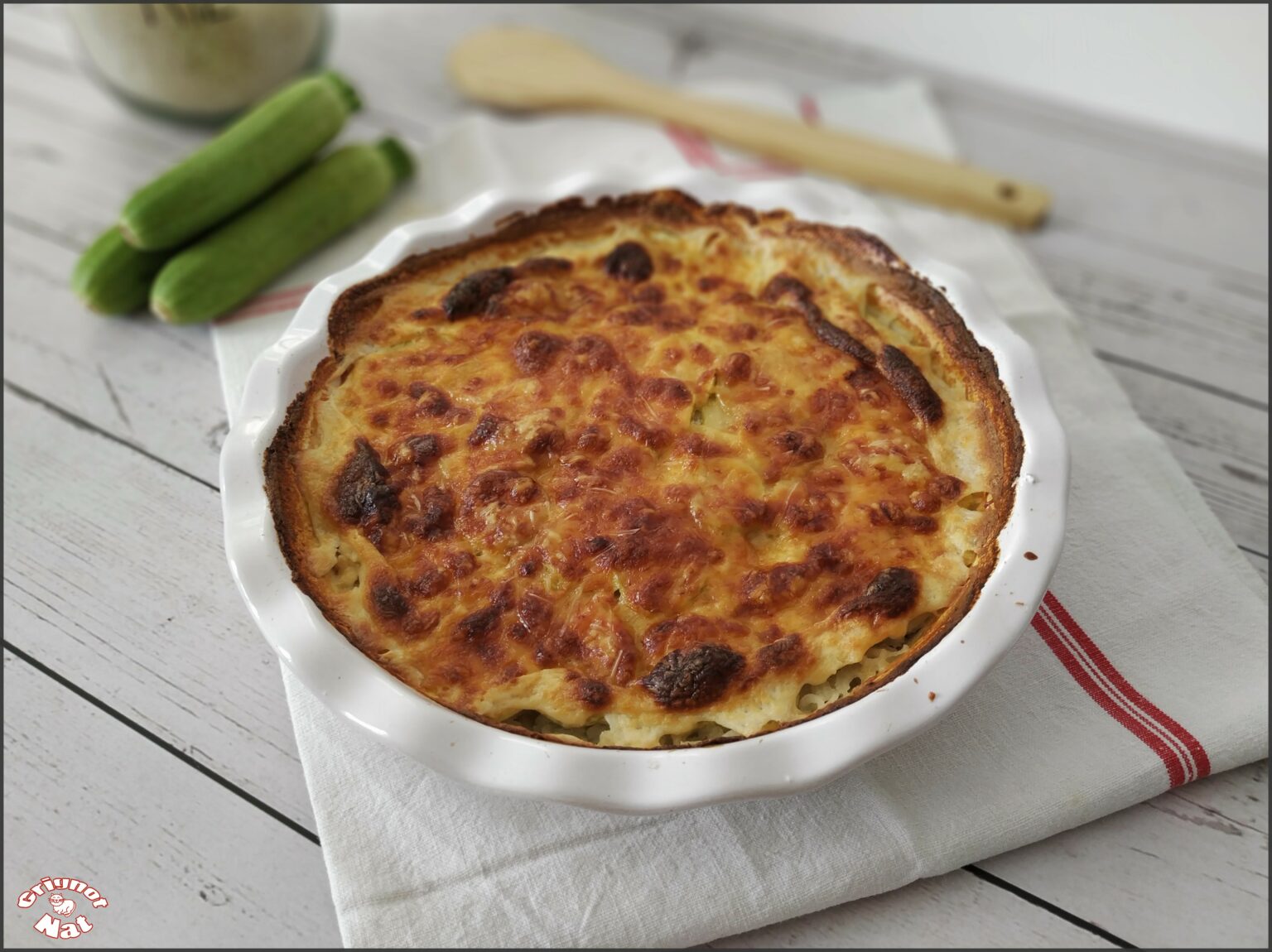 Gratin de courgettes au riz - Grignot-Nat