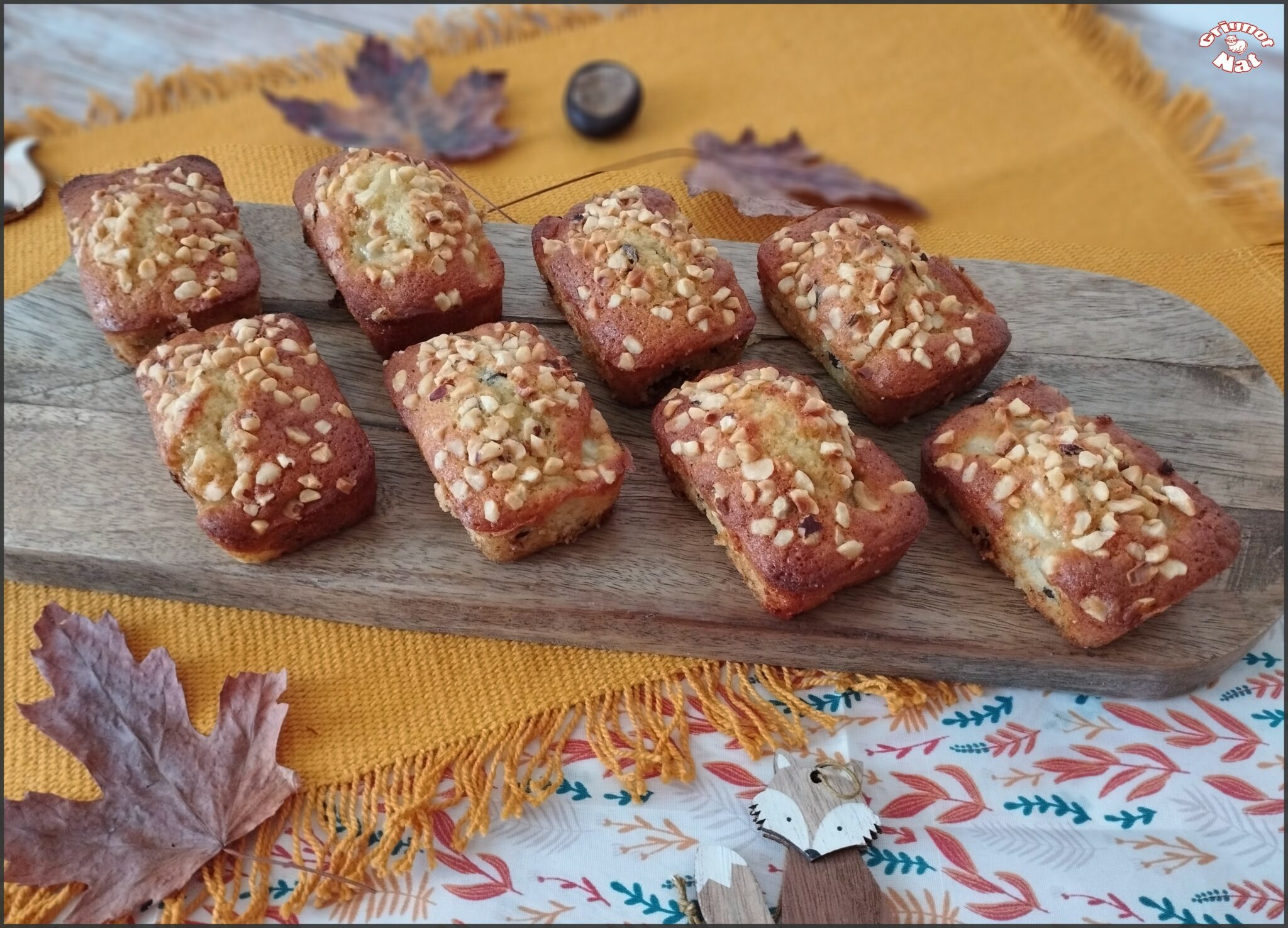 moelleux poires chocolat noisette - Grignot-Nat