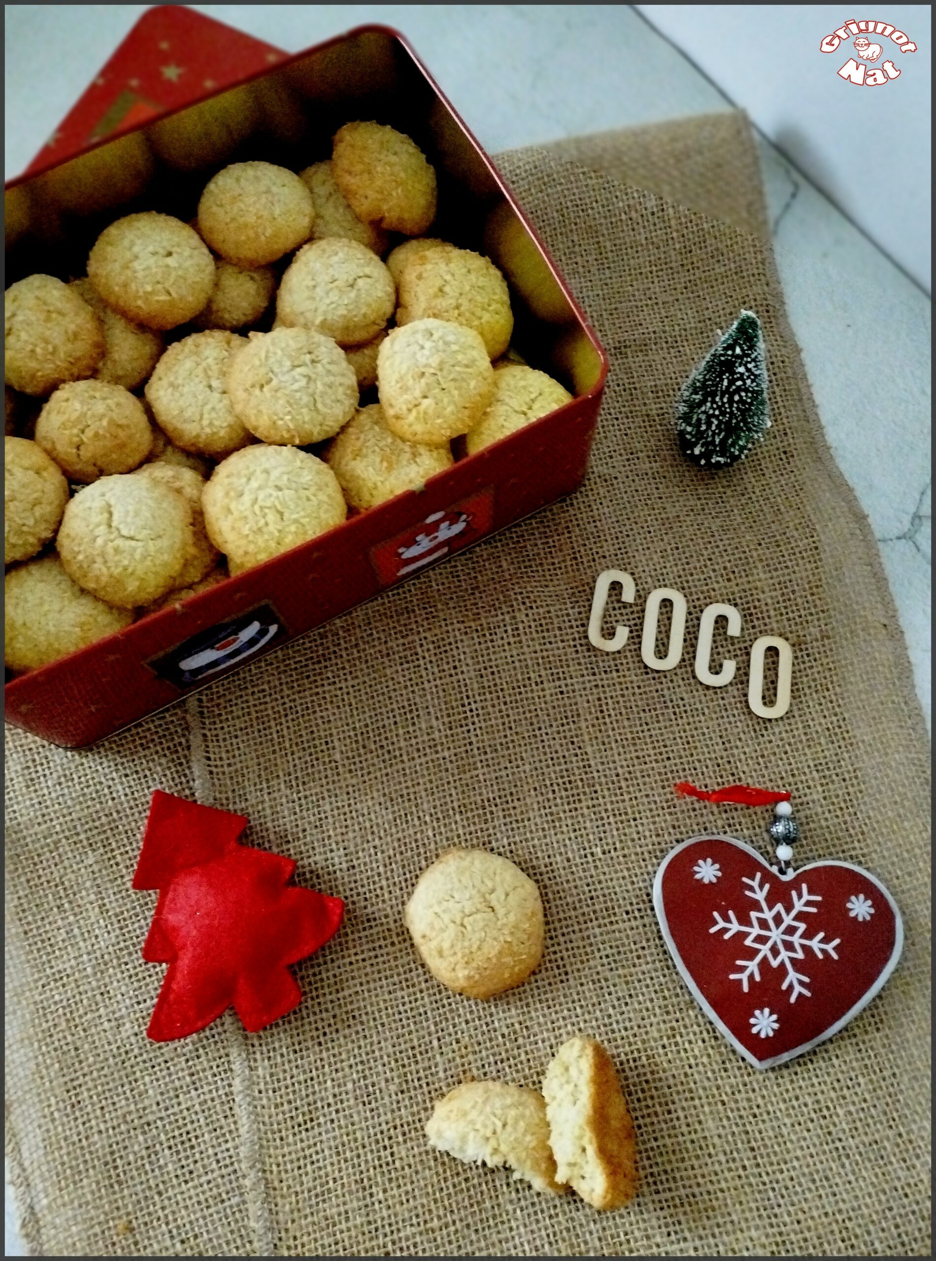 biscuits noix de coco - Grignot-Nat