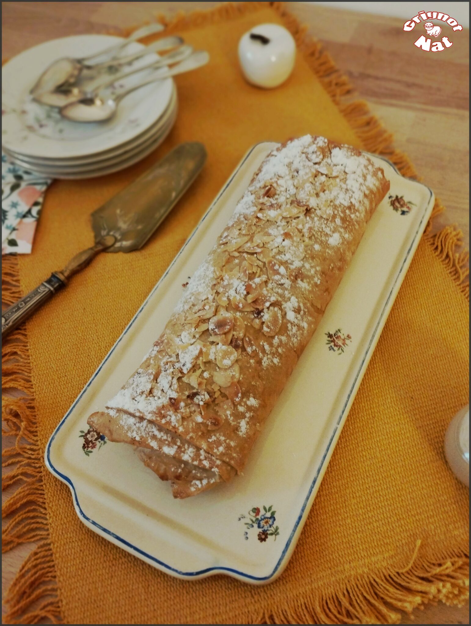 strudel aux pommes (pâte filo) - Grignot-Nat
