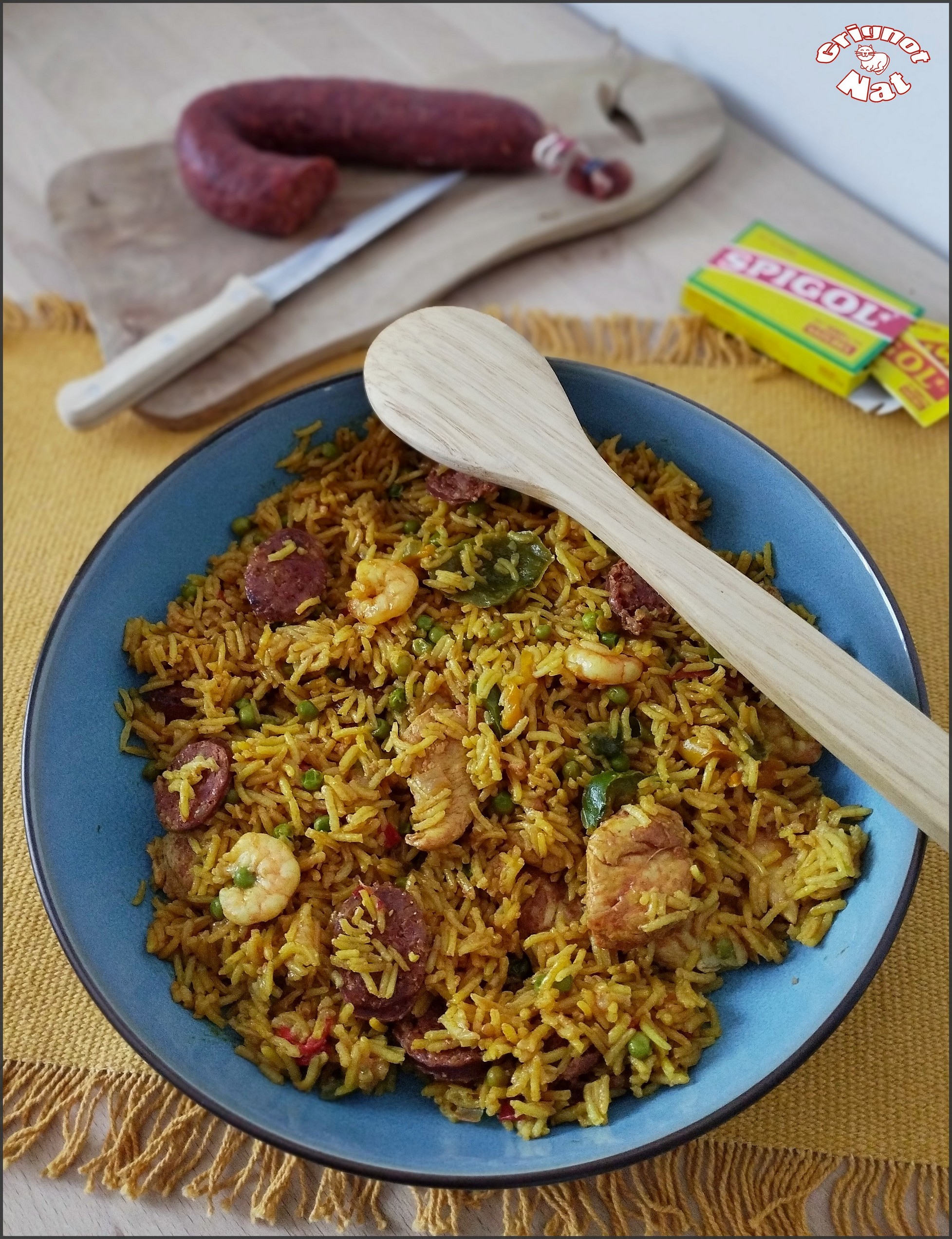 riz façon paella - Grignot-Nat
